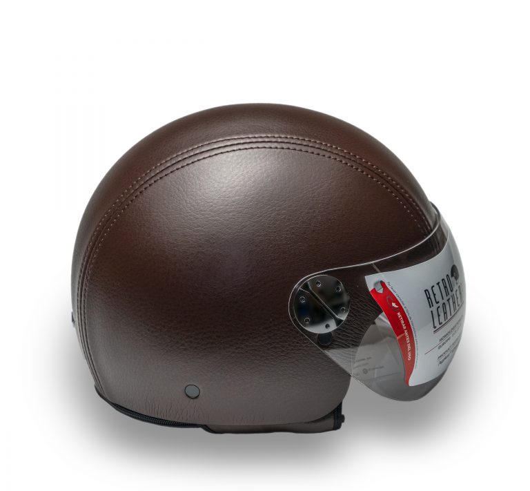 MT Retro Jet Helm Bruin Maat XL – Etalian Retro E-scooters